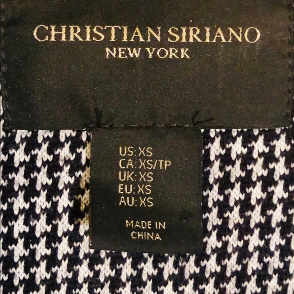 Christian Siriano | Jackets & Coats | Christian Soriano Tweed Chevron ...
